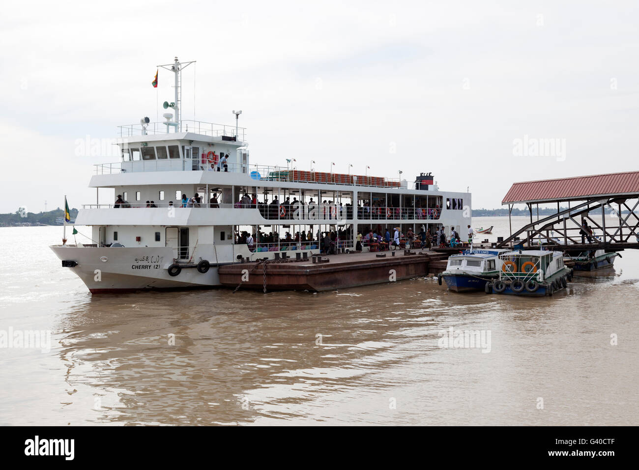 The Cherry two decker ferry-boat which commutes between Yangon ...