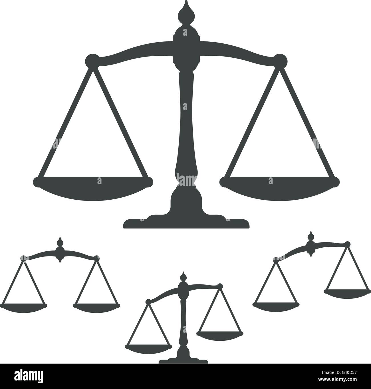 Vector image of weight scale set over white backgrounds Stock Vector ...