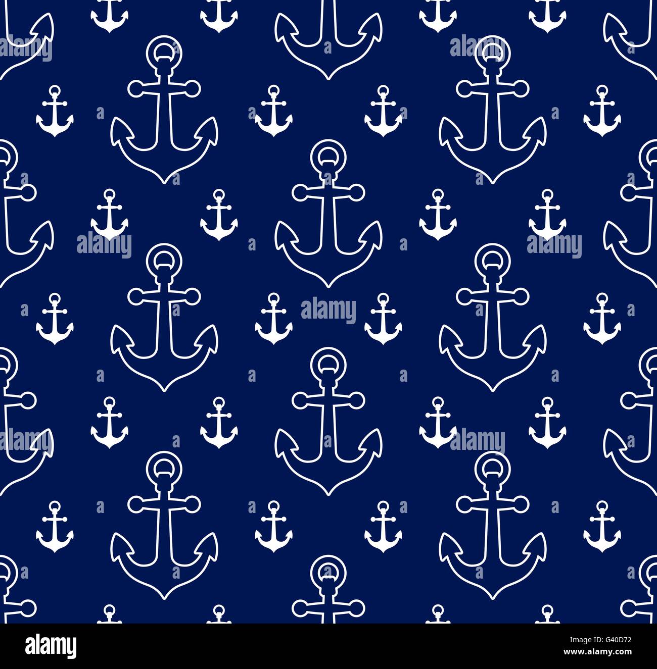 Anchor Background Navy Blue