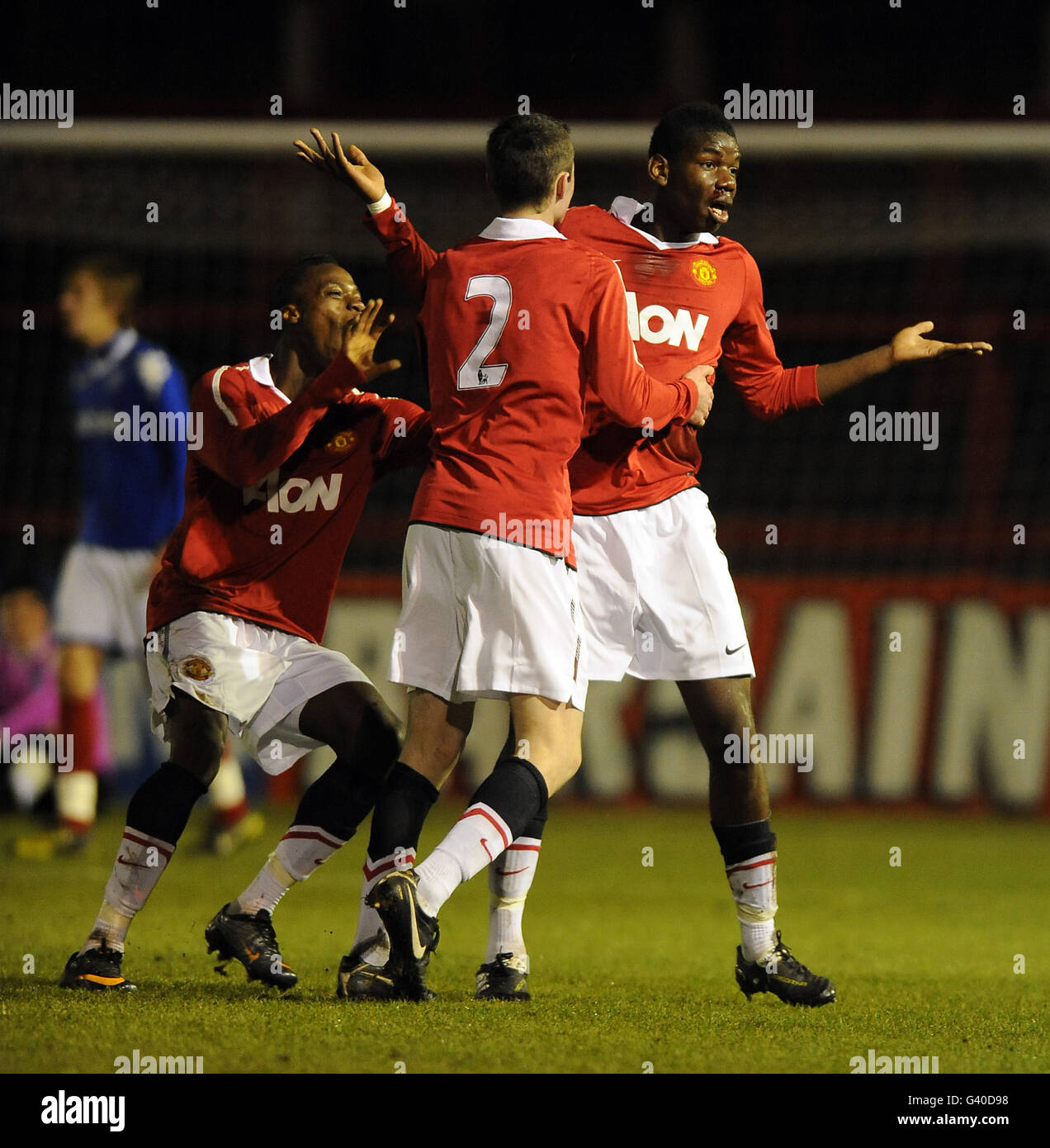 Paul pogba manchester united youth team hi-res stock photography and ...