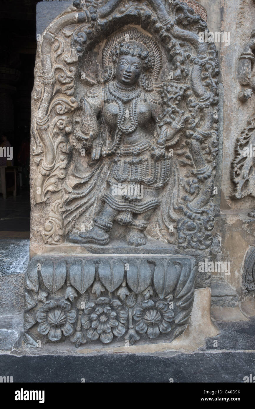 Sculpture of the Rati (Consort of Kamadeva) at the Eastern entrance of ...