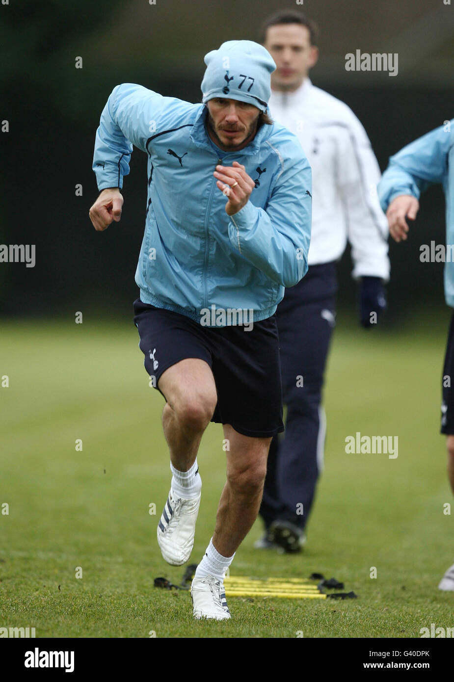Soccer - David Beckham Trains with Tottenham Hotspur - Spurs Lodge ...