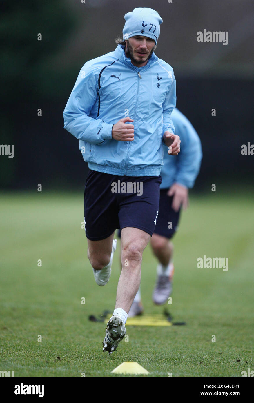 Soccer - David Beckham Trains with Tottenham Hotspur - Spurs Lodge ...