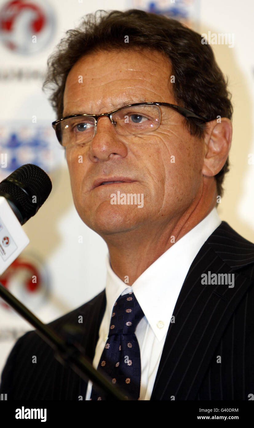 Soccer fa sponsorship announcement wembley stadium hi-res stock ...