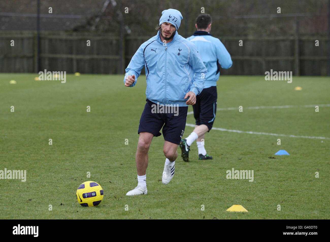Soccer - David Beckham Trains with Tottenham Hotspur - Spurs Lodge ...