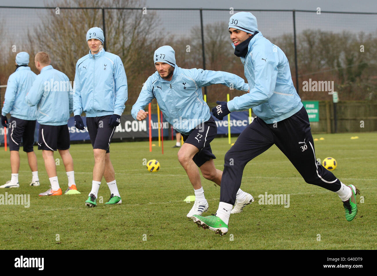 Soccer - David Beckham Trains with Tottenham Hotspur - Spurs Lodge ...