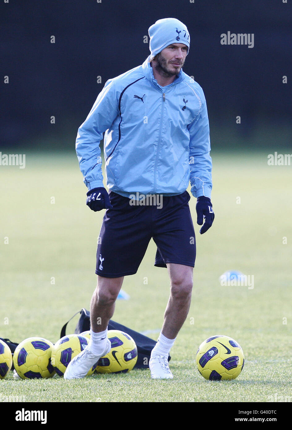 Soccer - David Beckham Trains with Tottenham Hotspur - Spurs Lodge ...
