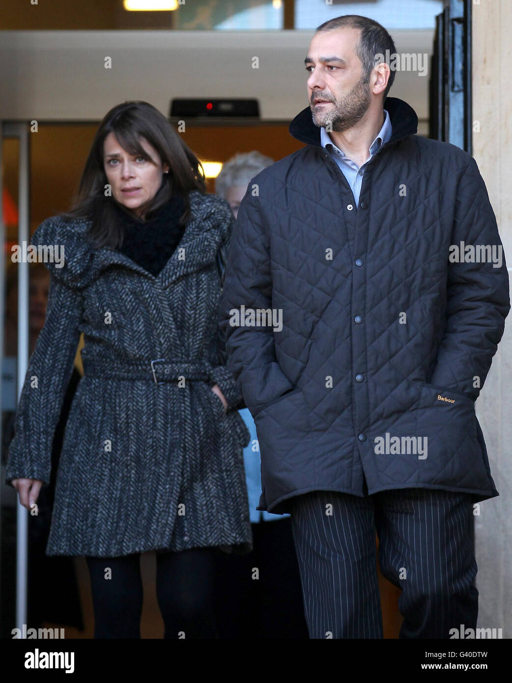 Mark and Karen Porcelli, parents of Ben Porcelli, leave Lanark Sheriff ...