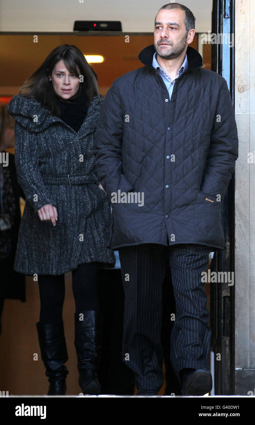 Mark and Karen Porcelli, parents of Ben Porcelli, leave Lanark Sheriff ...