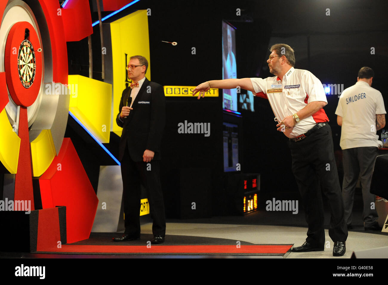 England's Martin Adams in action during the BDO World Professional ...