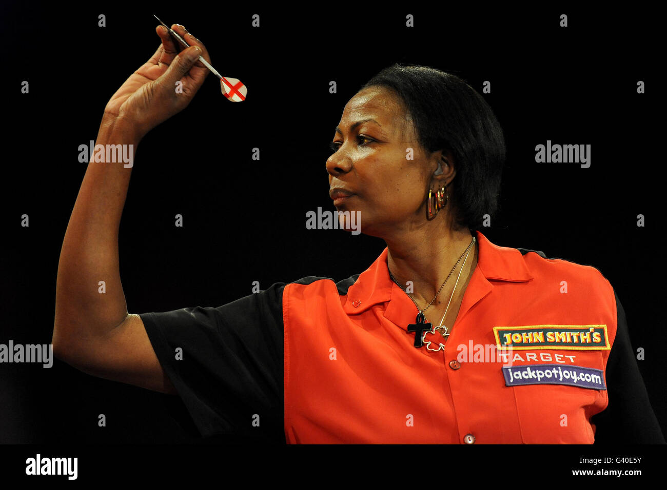 England's Deta Hedman in action in the Women's semi final during the ...