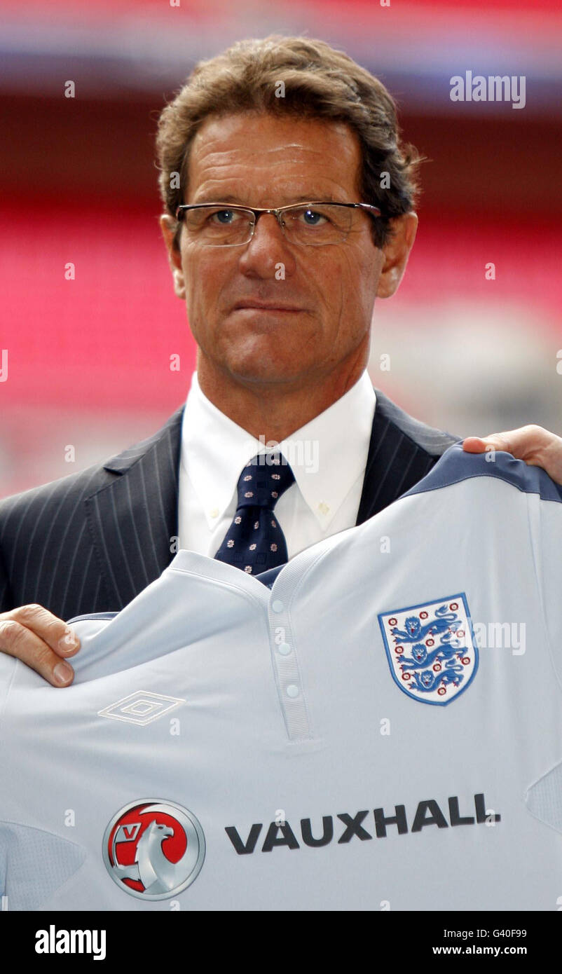 Soccer fa sponsorship announcement wembley stadium hi-res stock ...