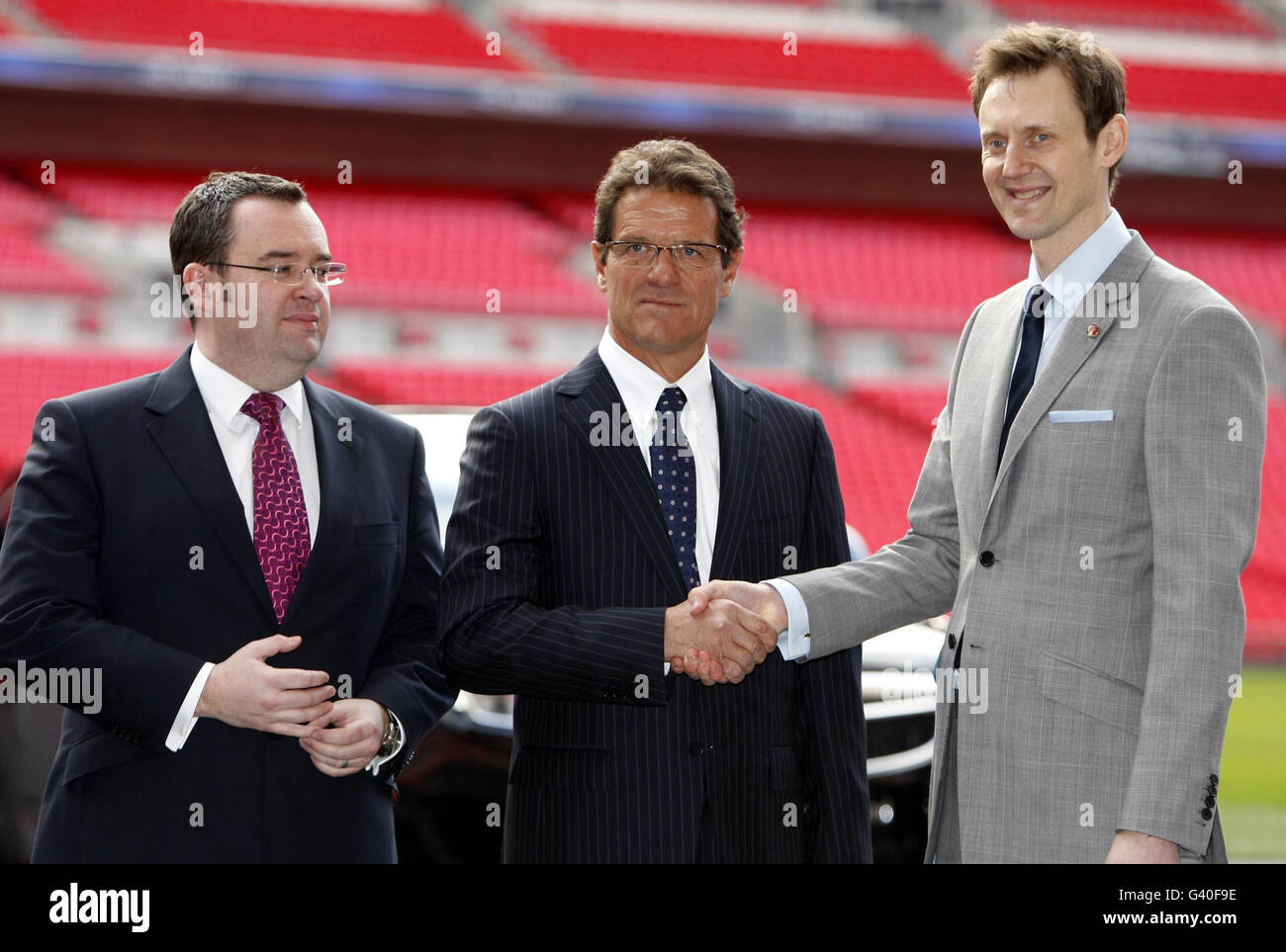 Soccer fa sponsorship announcement wembley stadium hi-res stock ...