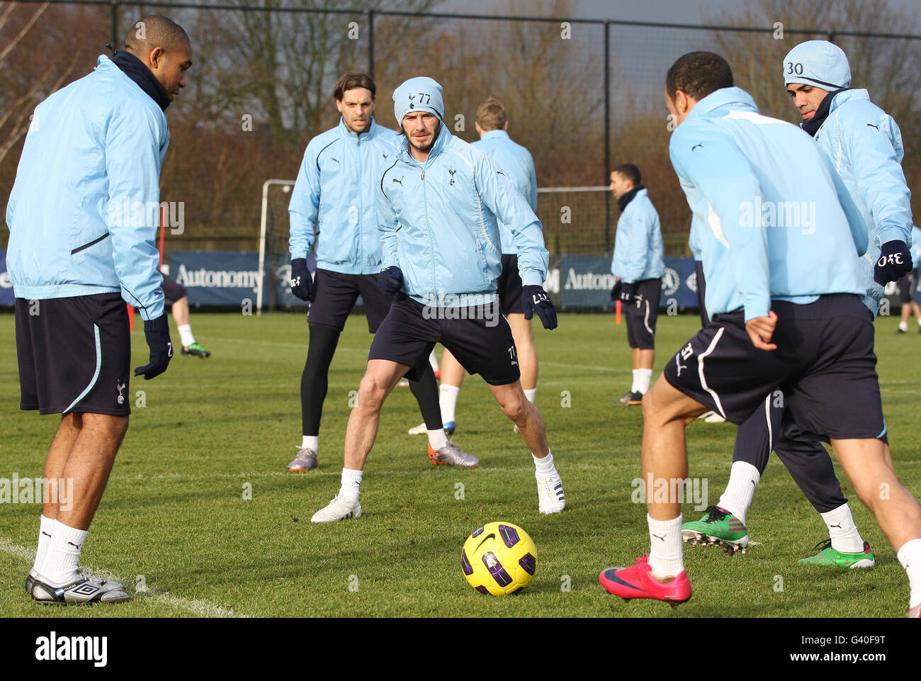 Soccer - David Beckham Trains with Tottenham Hotspur - Spurs Lodge ...