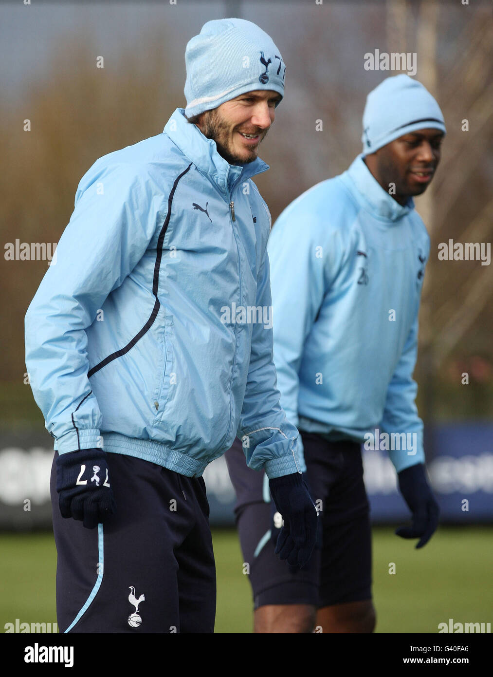 Soccer - David Beckham Trains with Tottenham Hotspur - Spurs Lodge ...