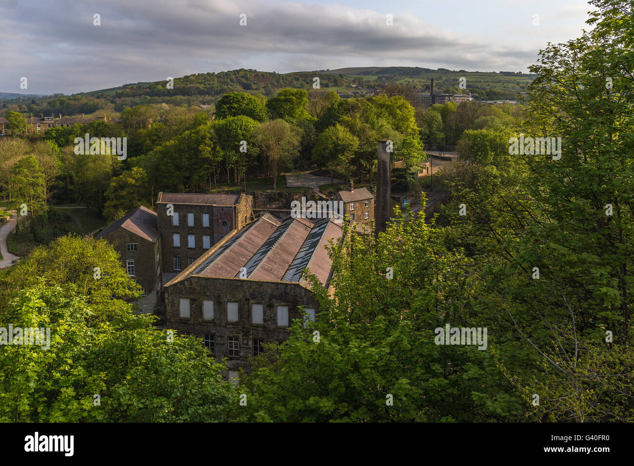 The Mills at New Mills Stock Photo - Alamy