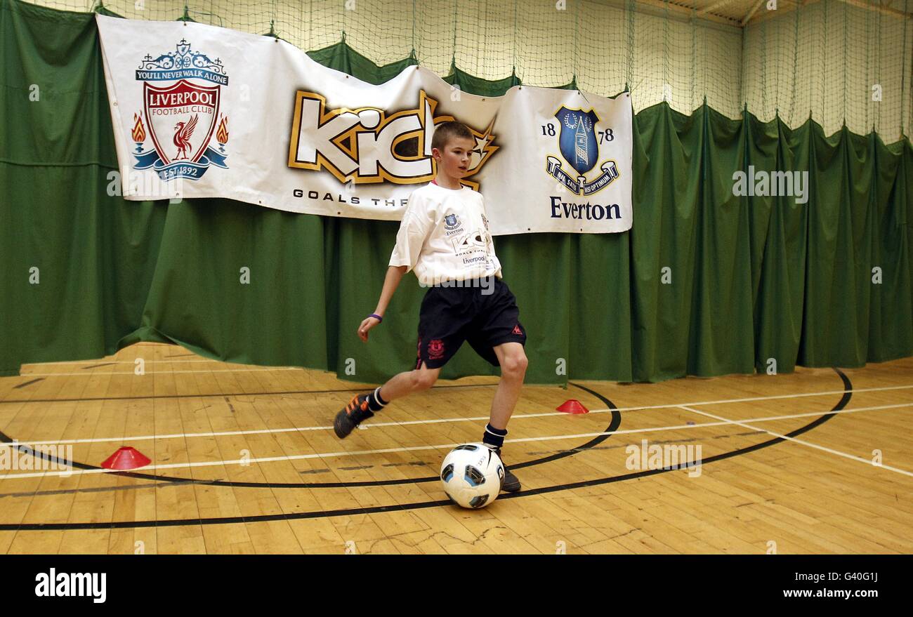 Soccer - Kickz Goals Thru Football - Scargreen Sports Centre Stock ...