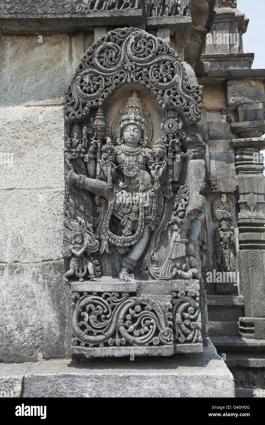 Wall panel reliefs of Vishnu as Trivikrama. Ranganayaki (Andal) temple ...