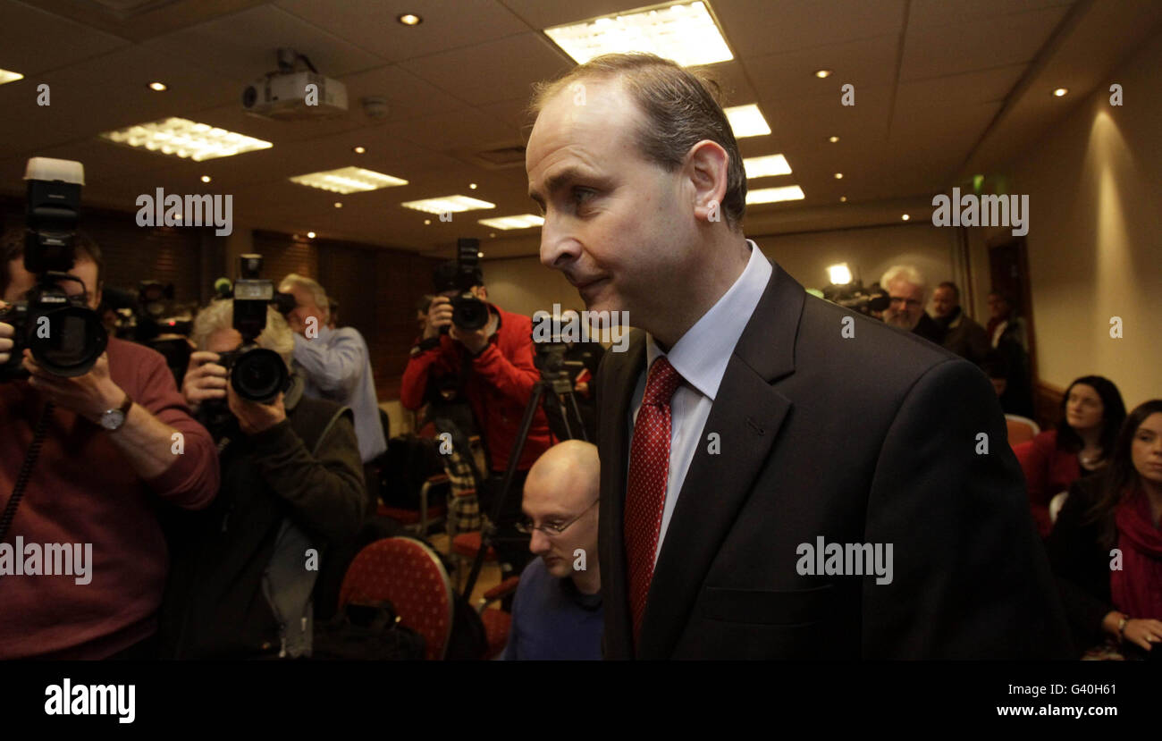 Brian Cowen leadership talks Stock Photo - Alamy