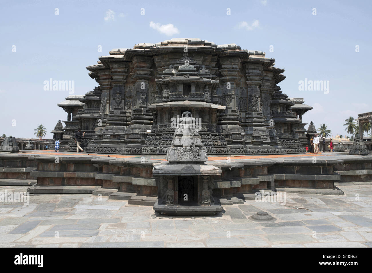 View of stellate (star Shape) form of shrine outer wall at the ...