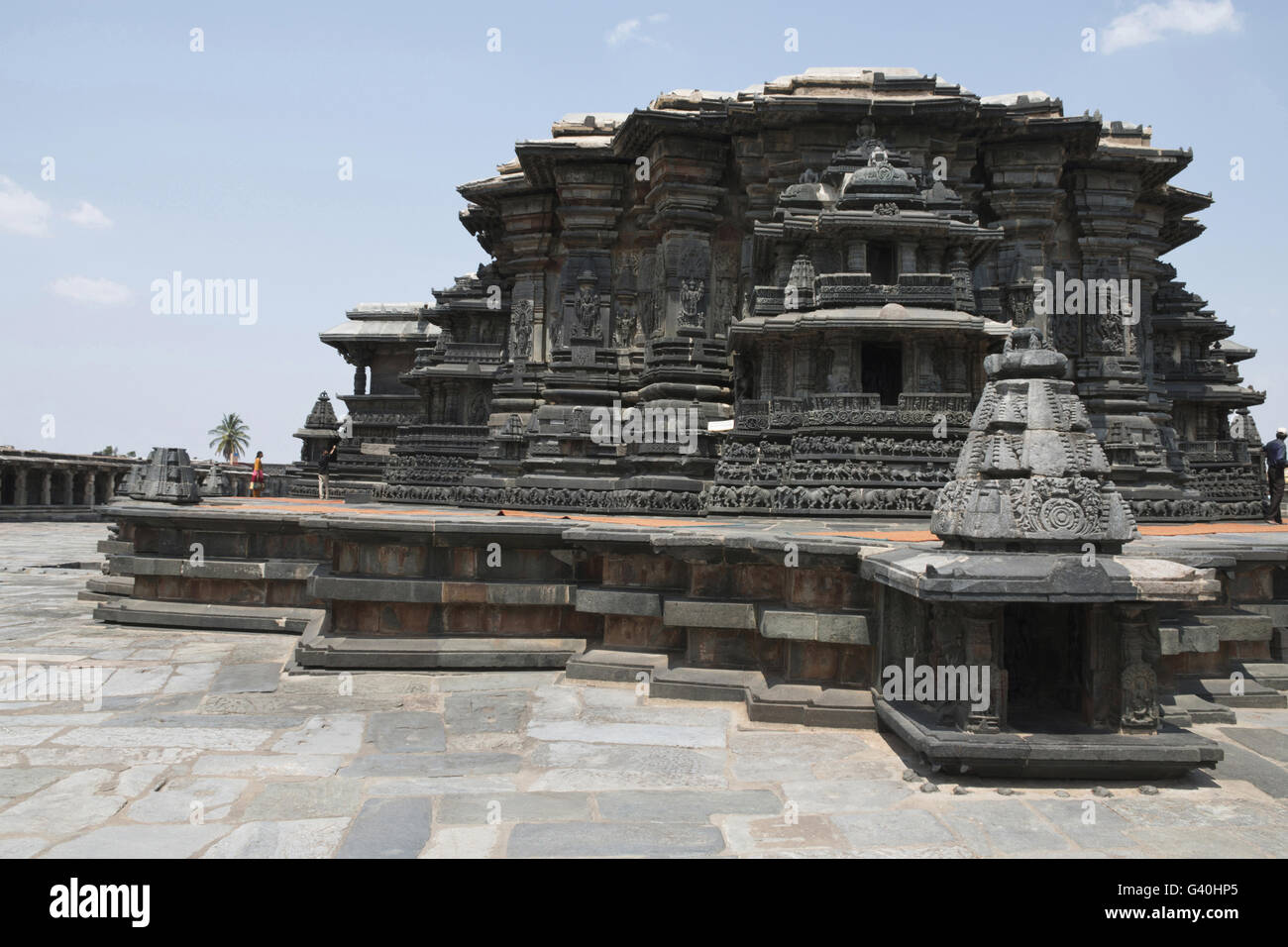View of stellate (star Shape) form of shrine outer wall at the ...