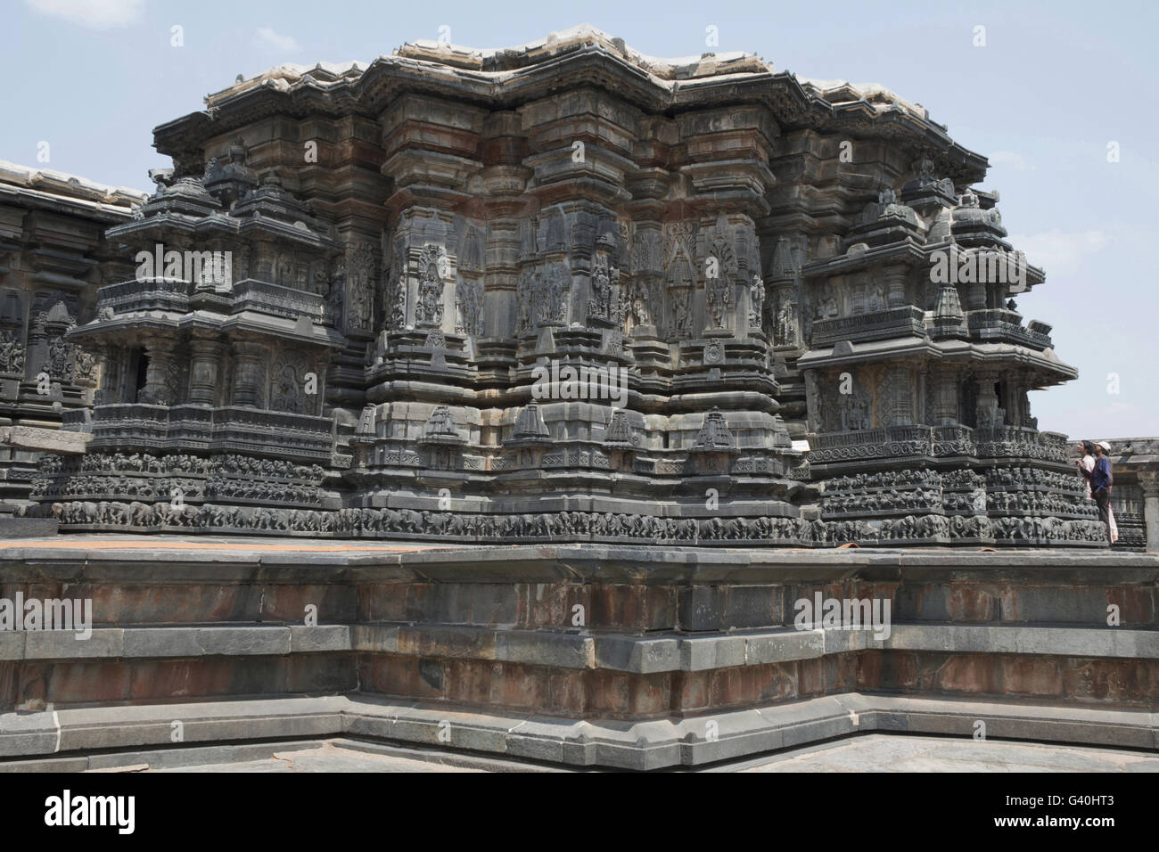 View of stellate (star Shape) form of shrine outer wall at ...