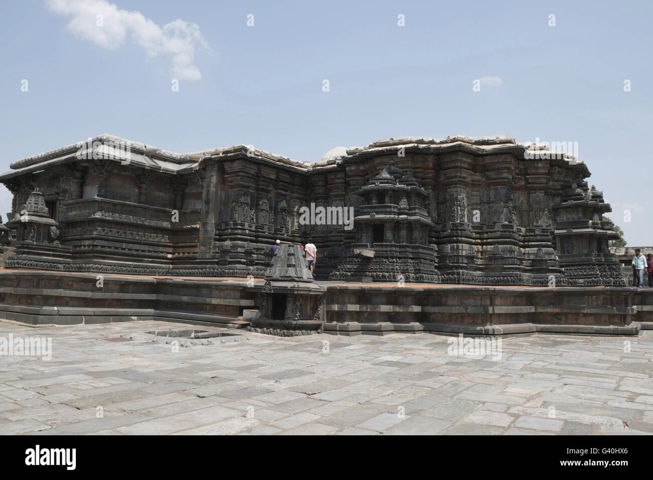 View of stellate (star Shape) form of shrine outer wall at ...