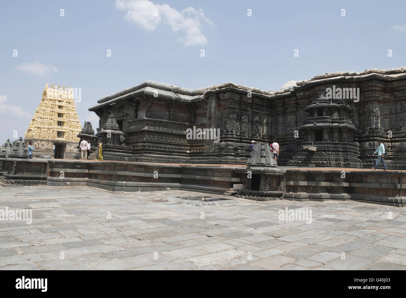 View of stellate (star Shape) form of shrine outer wall at ...
