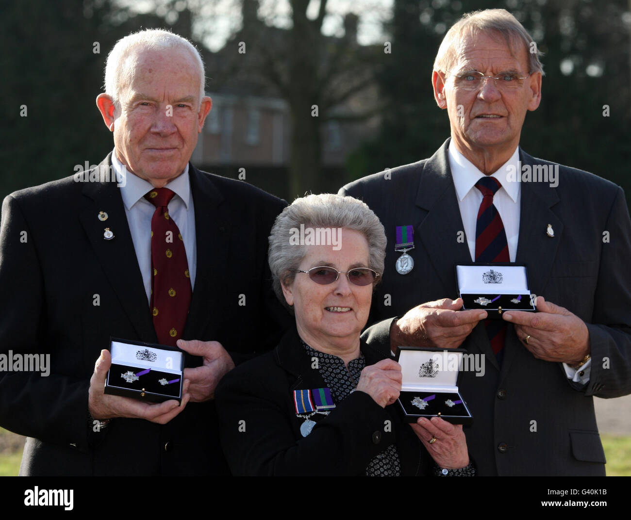 Elizabeth Cross medal giving ceremony Stock Photo - Alamy