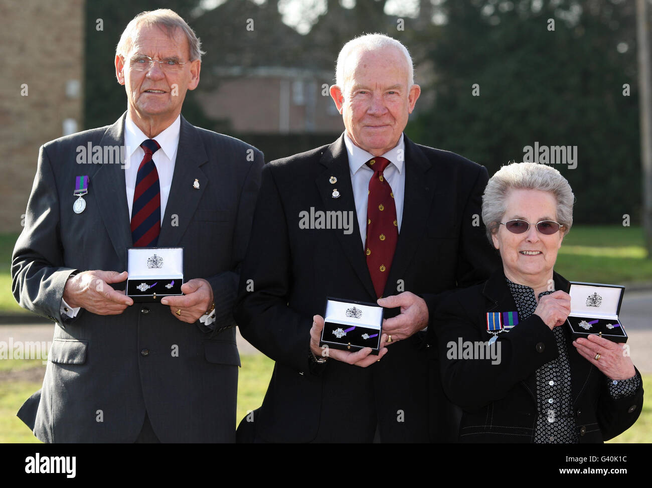 Elizabeth Cross medal giving ceremony Stock Photo - Alamy