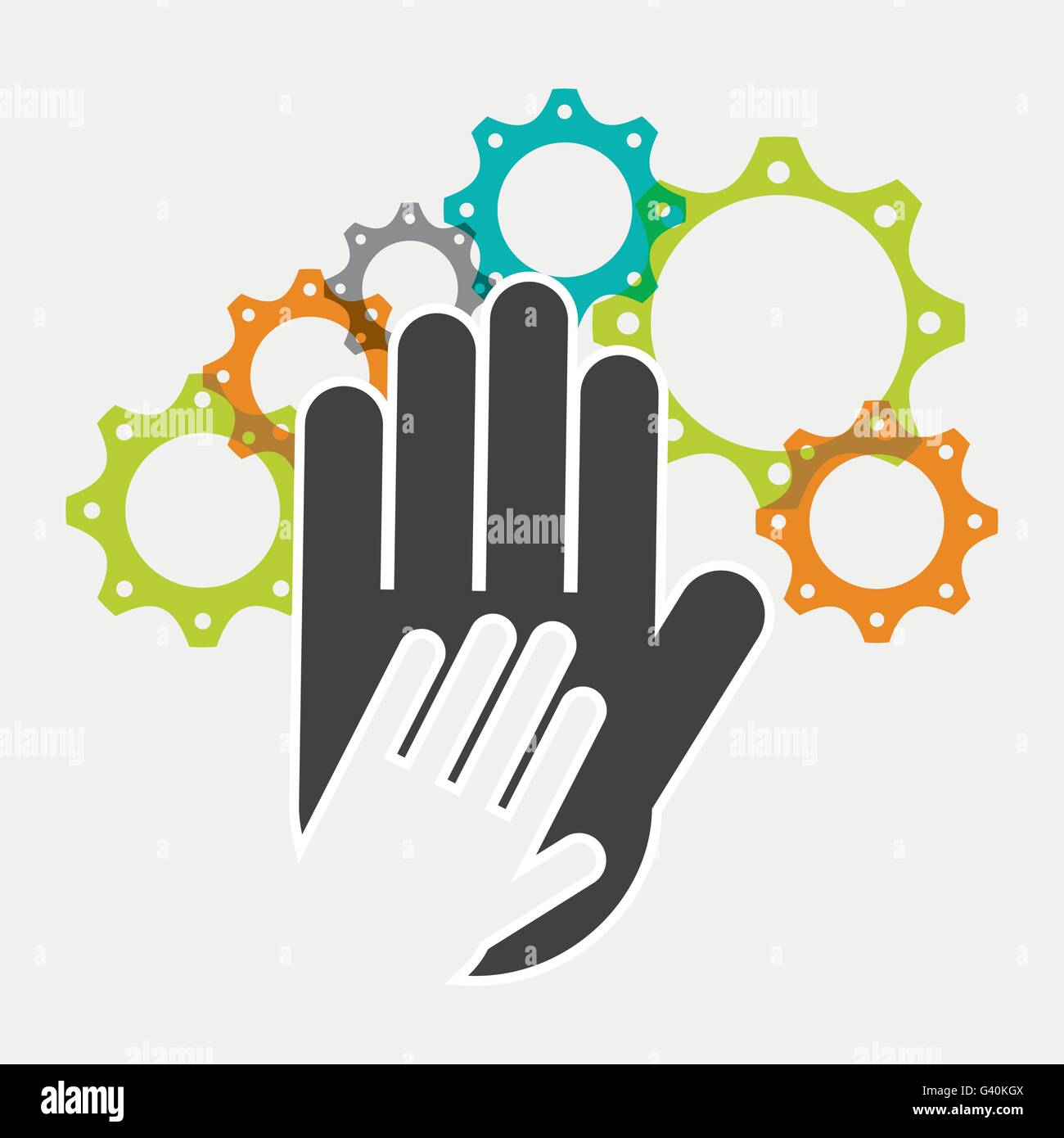 collaborative hands design Stock Vector Image & Art - Alamy