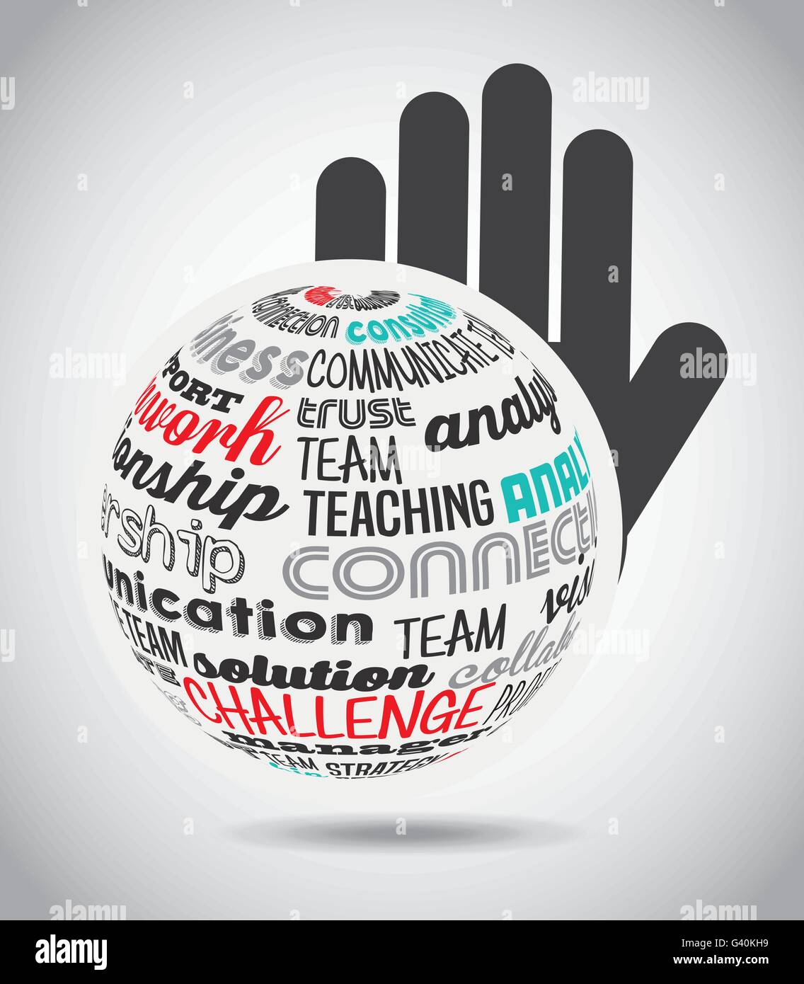 collaborative hands design Stock Vector Image & Art - Alamy