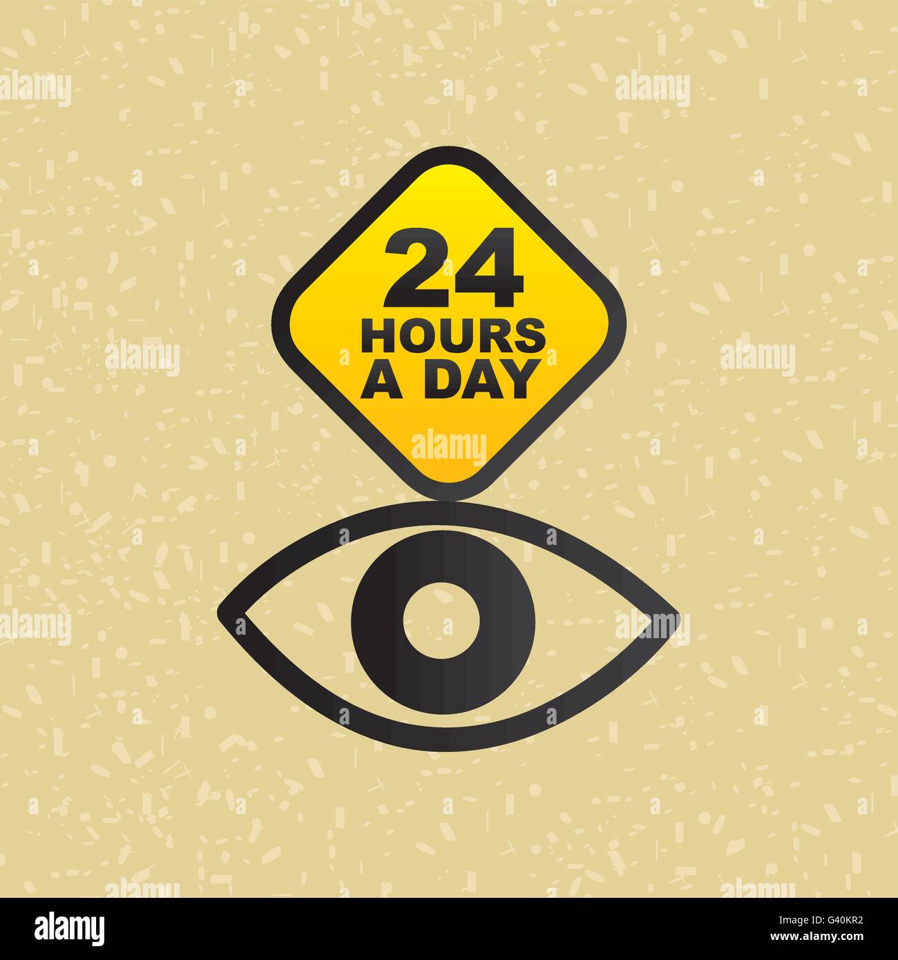 24 hours surveillance Stock Vector Images - Alamy