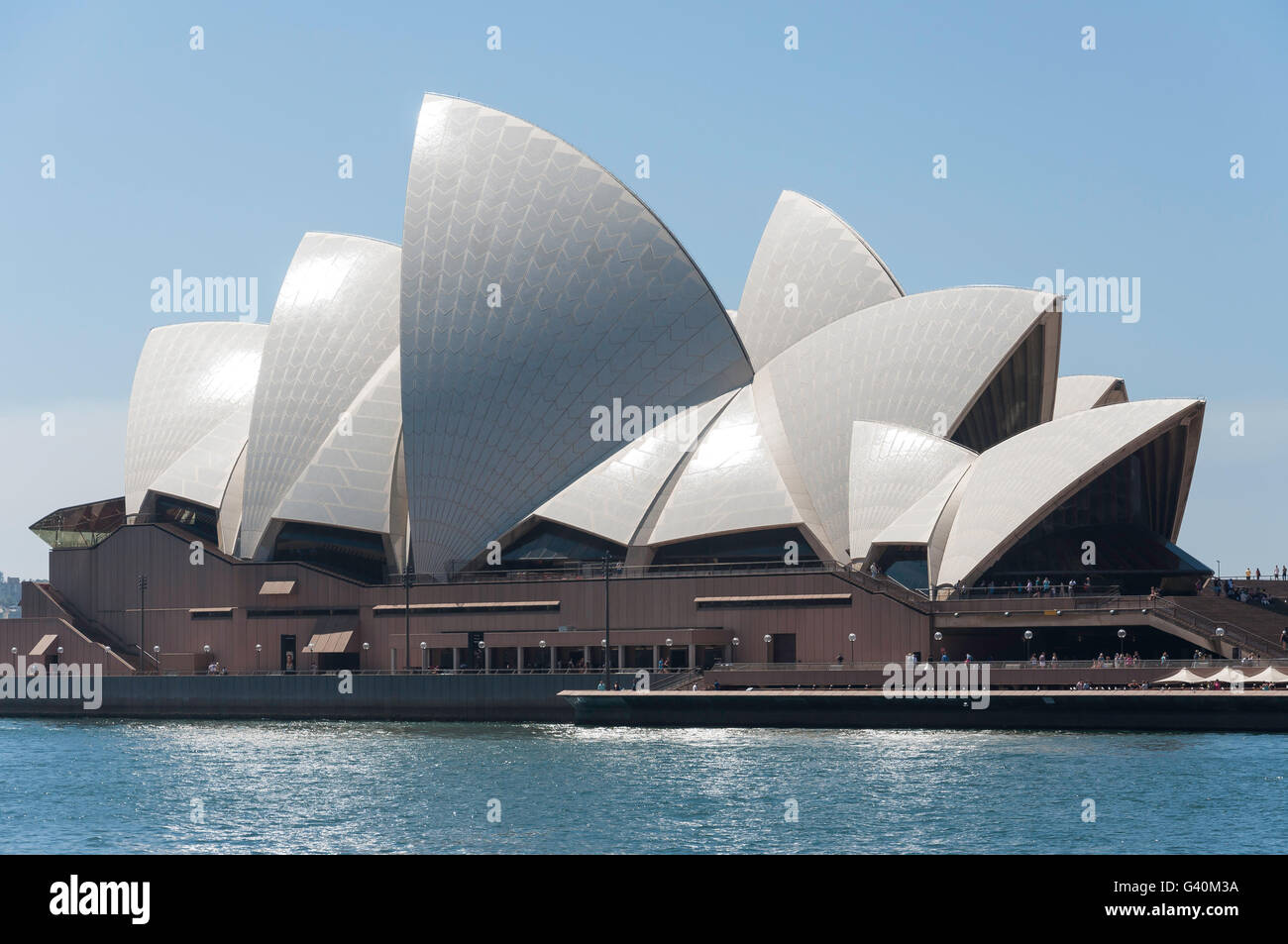 Sydney Opera House on Bennelong Point, Sydney Harbour, Sydney, New ...