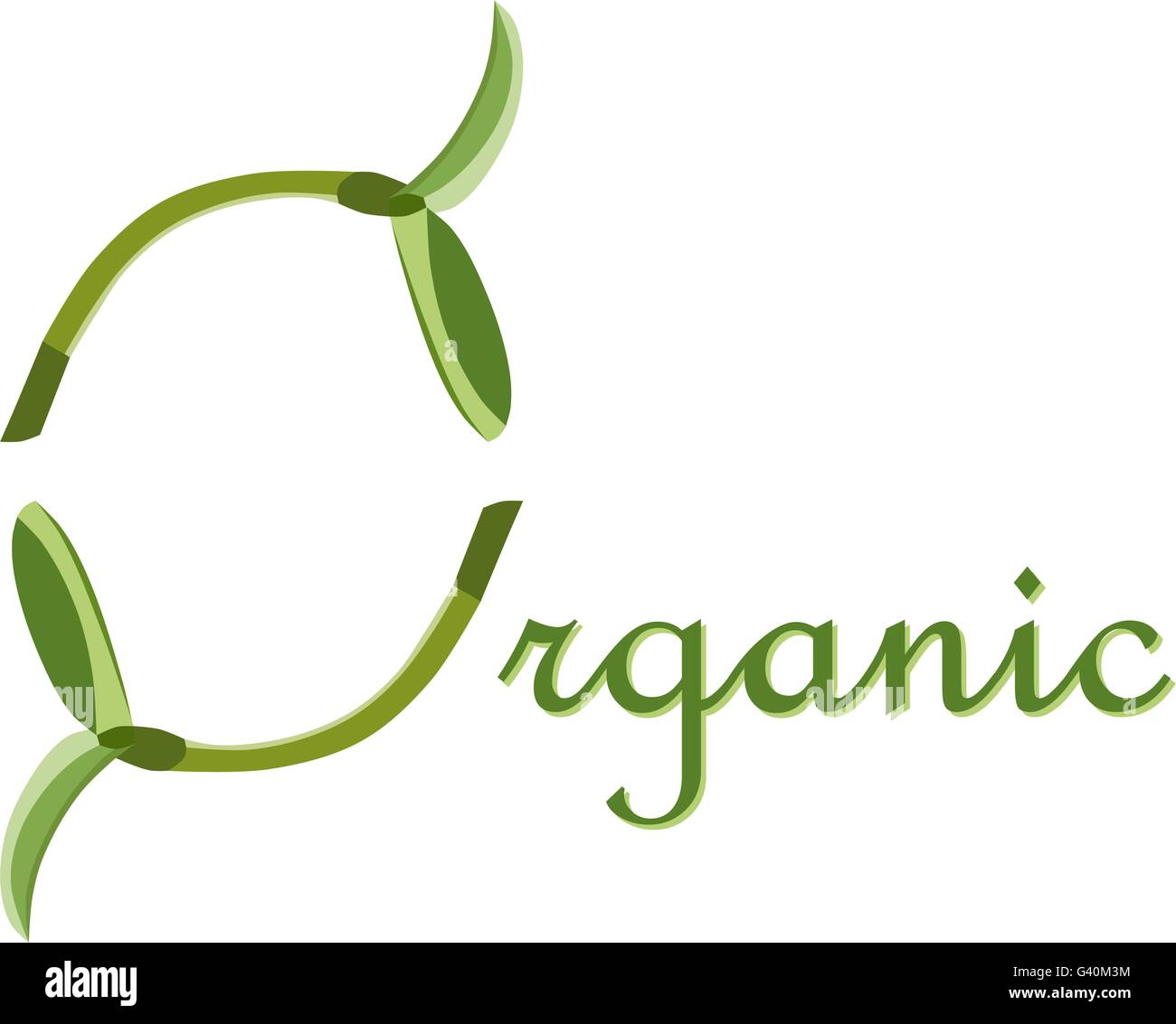 Label organic O symbol, isolated vector Stock Vector Image & Art - Alamy