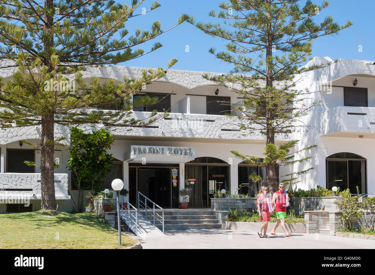 Entrance to Frosini Hotel, Lambi, Kos (Cos), The Dodecanese, South ...