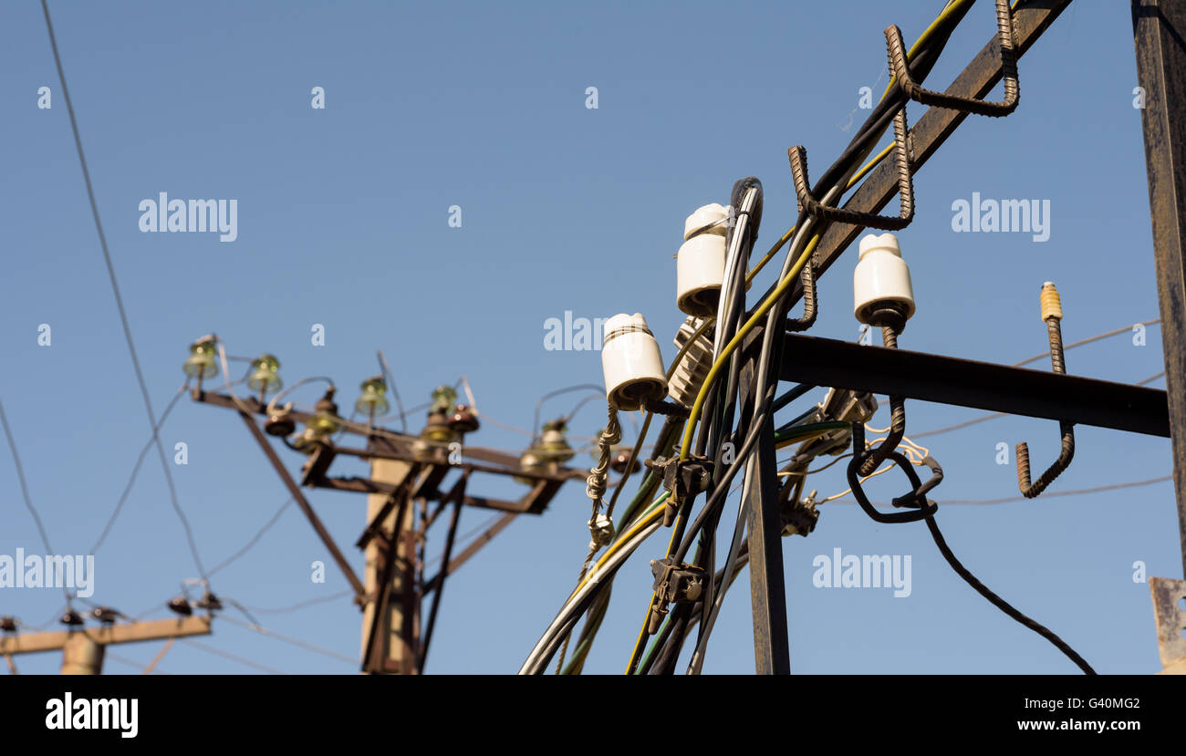 Old pylons hi-res stock photography and images - Alamy