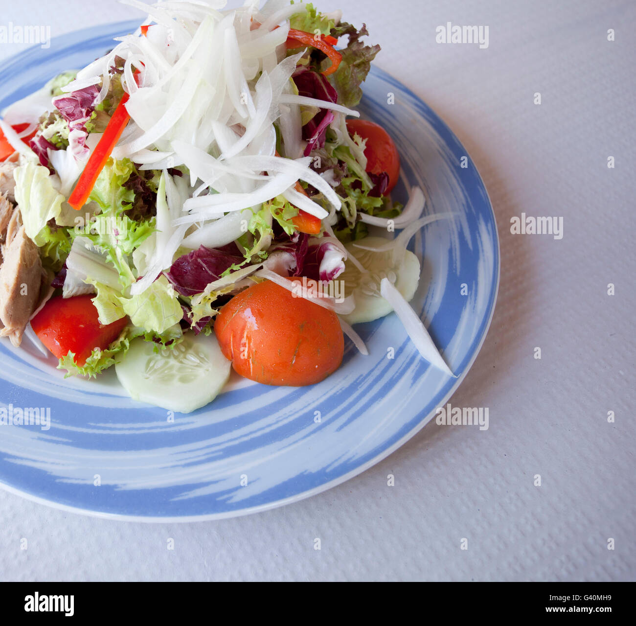 Tuna salad, Costa del Sol, Andalusia, Spain, Europe Stock Photo - Alamy