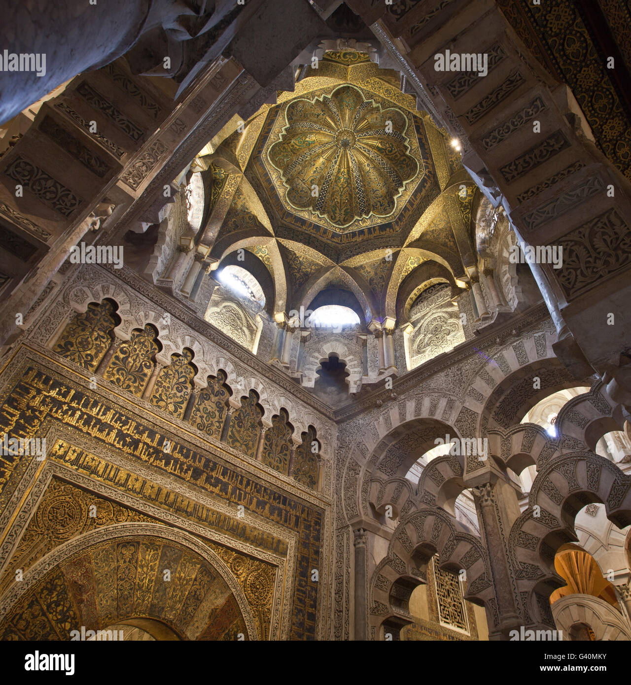 Dome mihrab mosque cordoba hi-res stock photography and images - Alamy