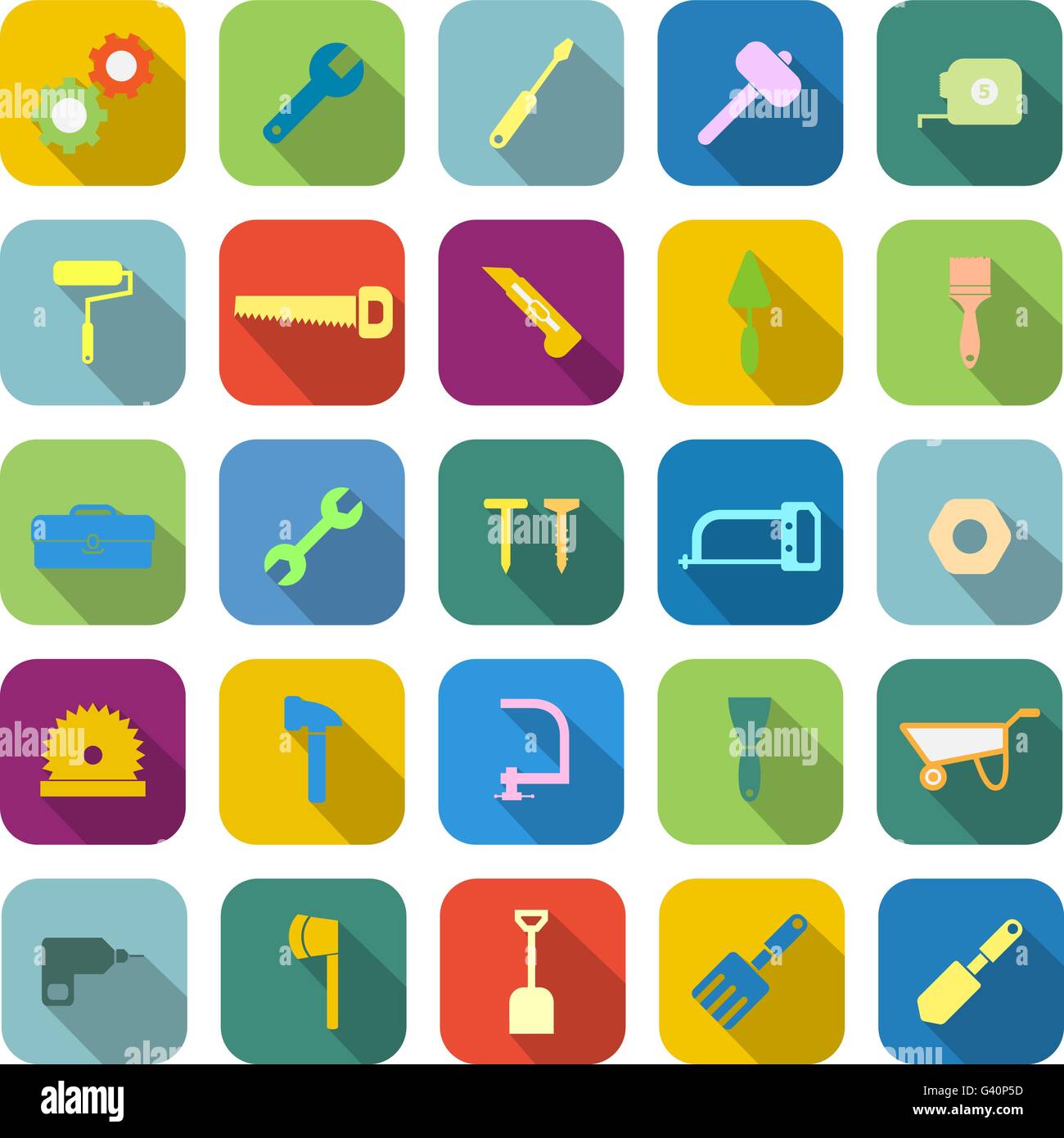 Screw with bolt on white background Stock Vector Images - Alamy