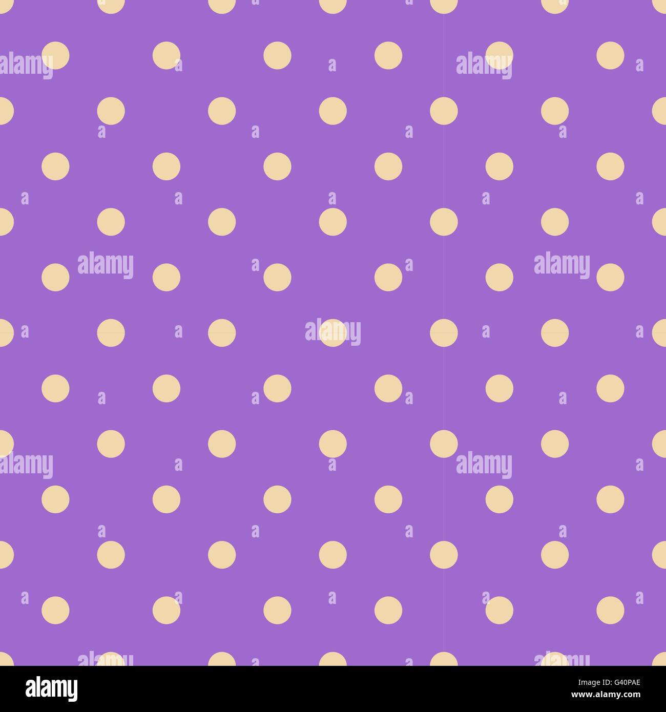 Seamless polka dot violet pattern with circles, stock vector Stock ...