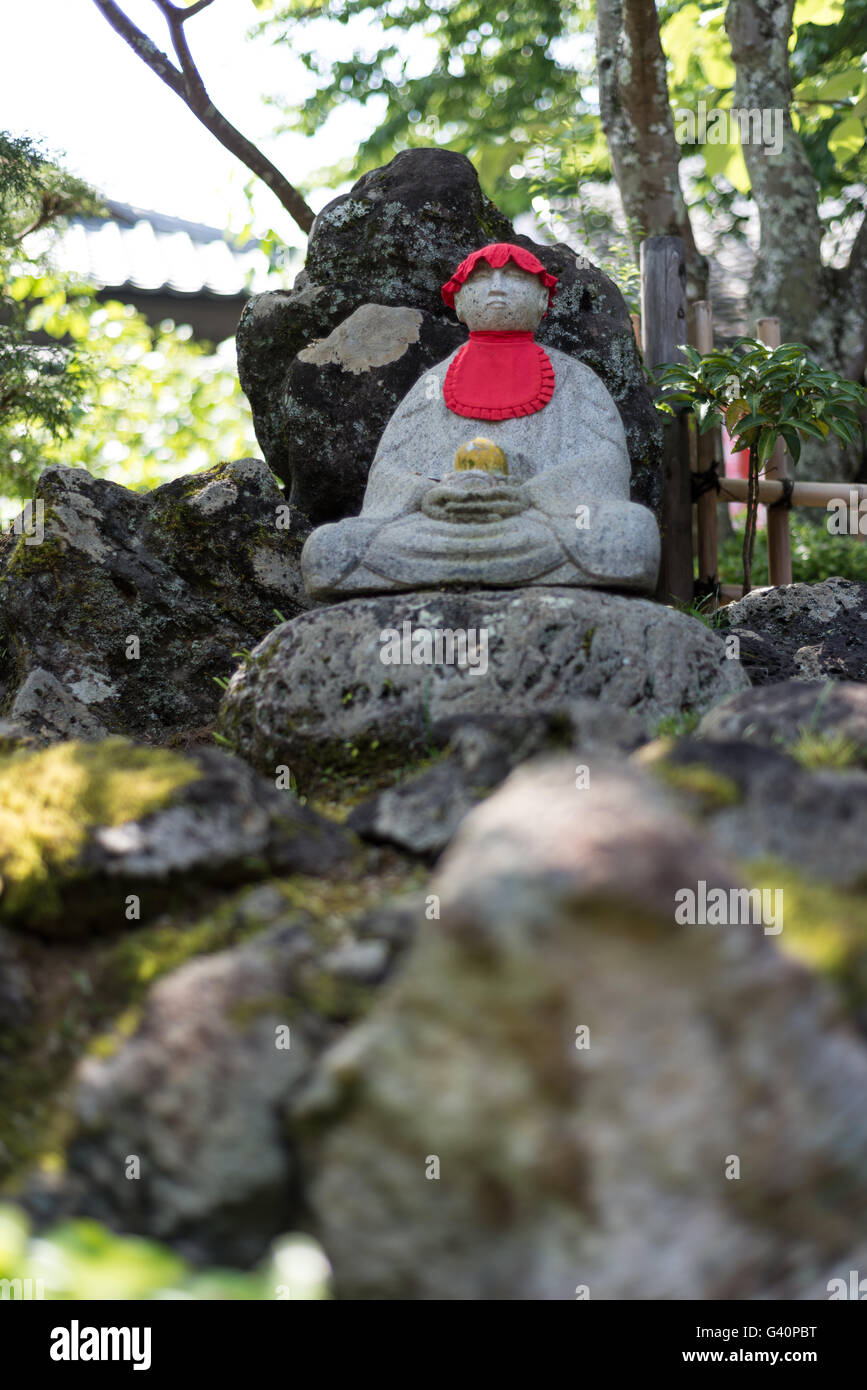 Statue at Shuzenji Temple in Shuzenji Onsen town, Shizuoka Prefecture ...