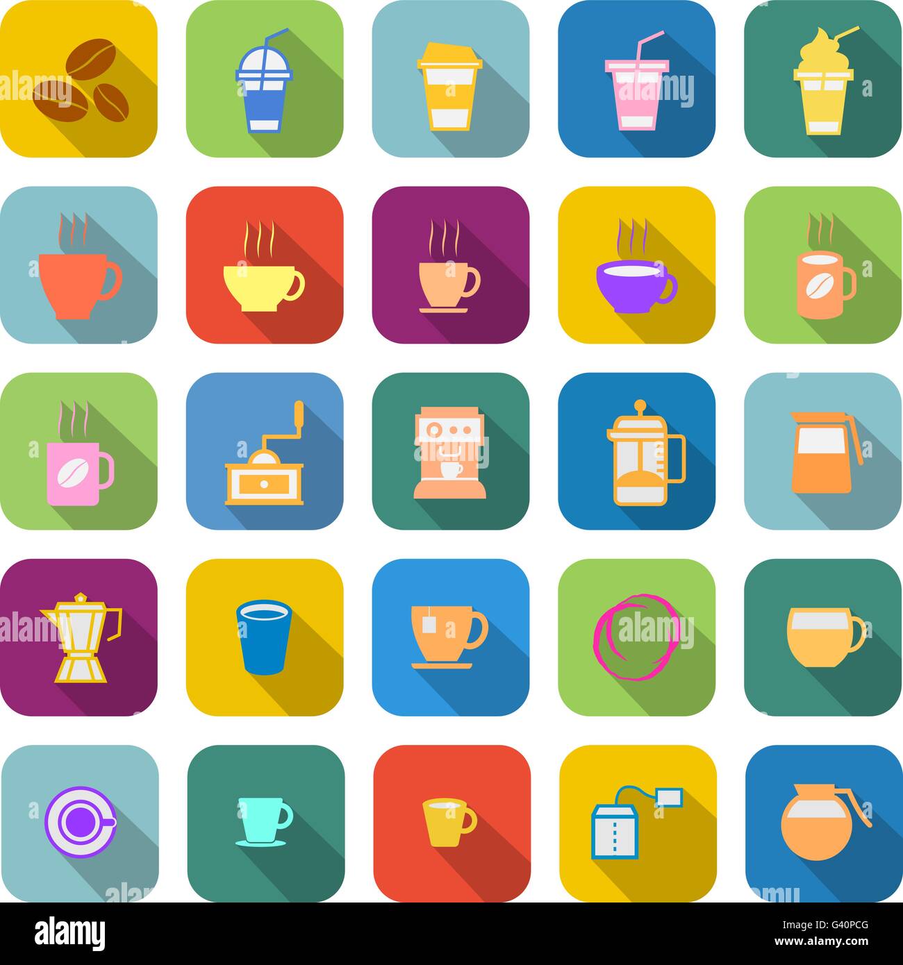 Long beans on white background Stock Vector Images - Alamy