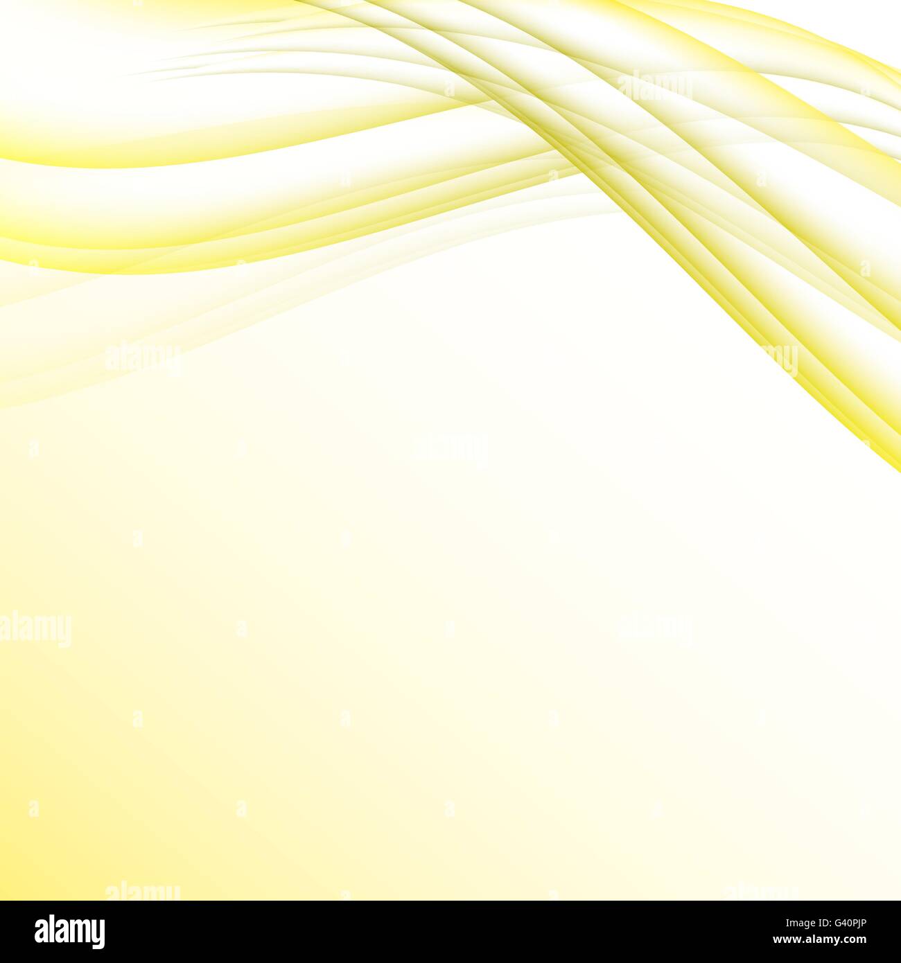 Yellow and white waves modern futuristic abstract background Stock ...