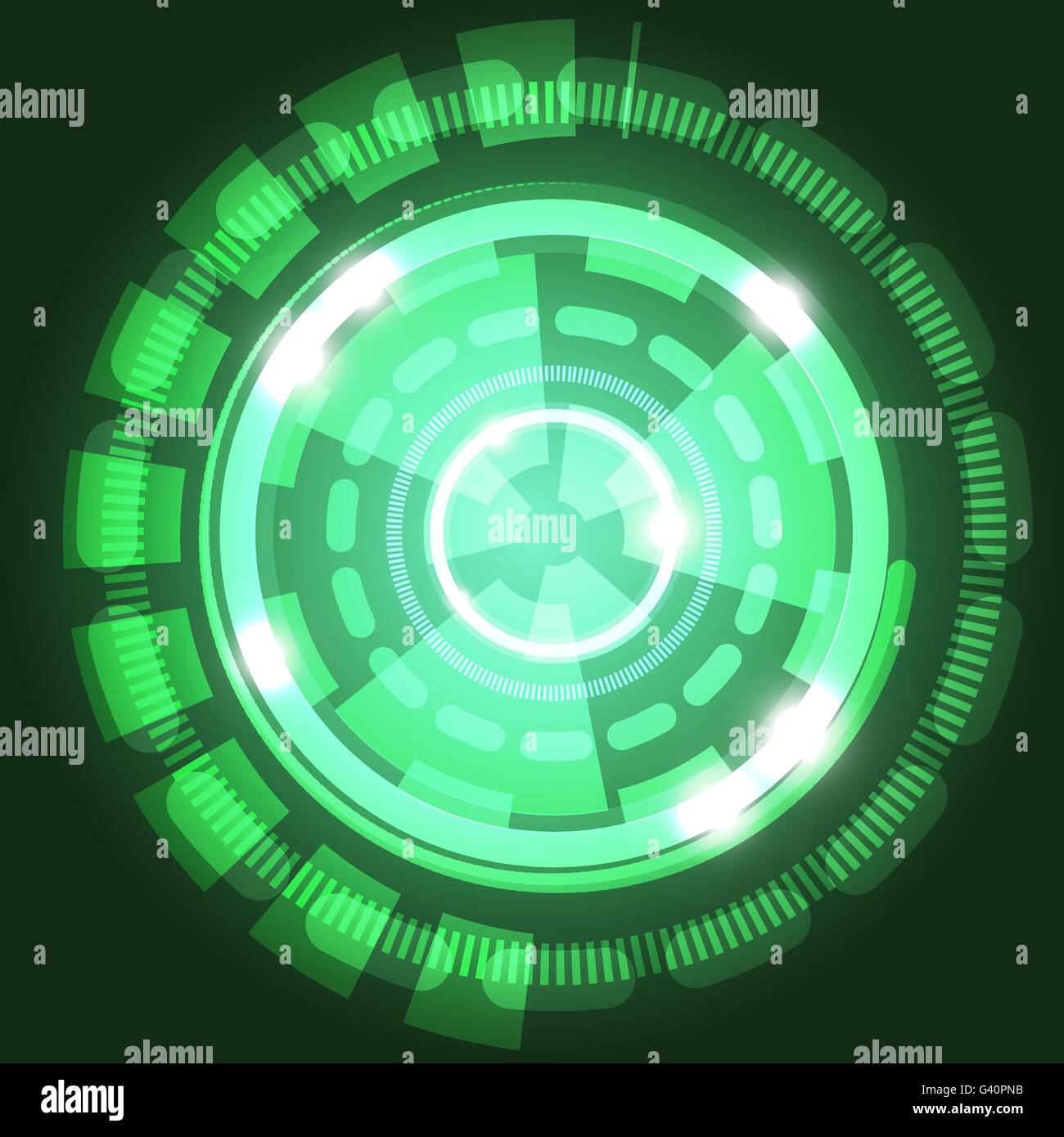 Abstract technical background green circles Stock Vector Images - Alamy