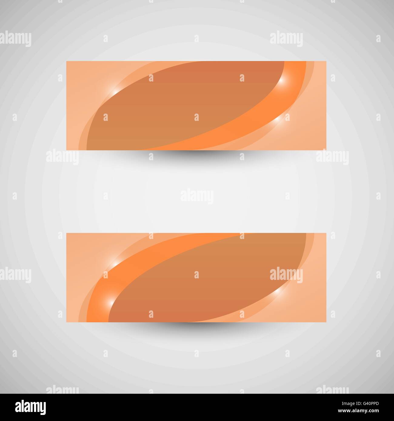Abstract business banner orange wave background, stock vector Stock ...