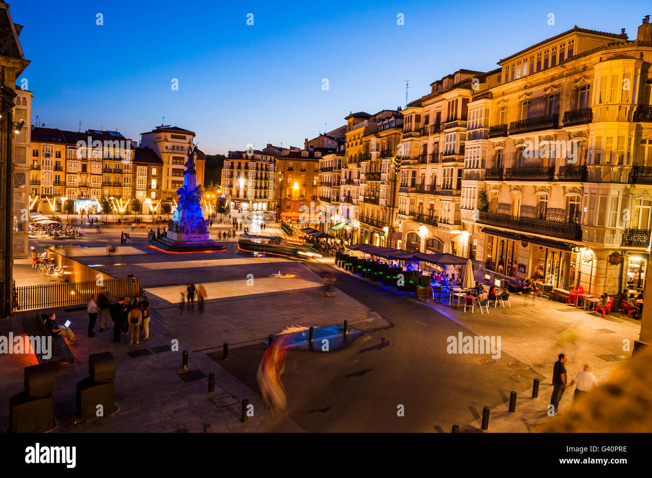 Virgen Blanca square. Vitoria-Gasteiz, Álava, Basque Country, Spain ...