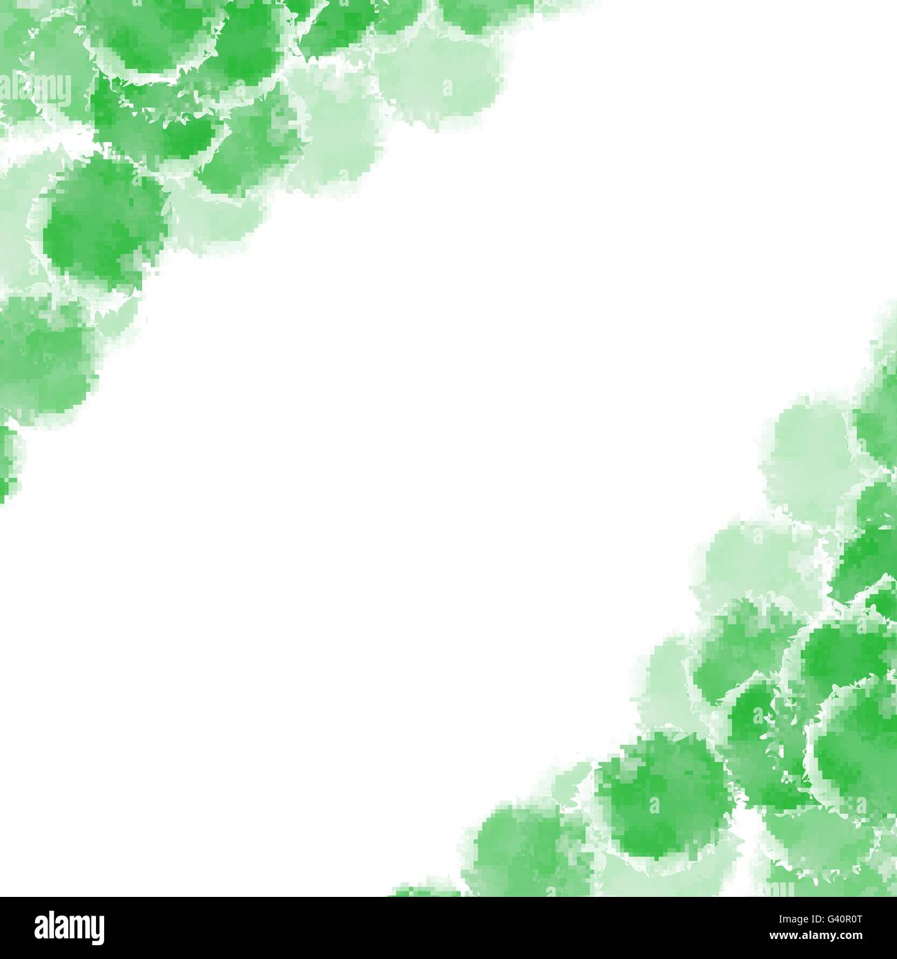 Abstract green hand drawn watercolor background, stock vector Stock ...