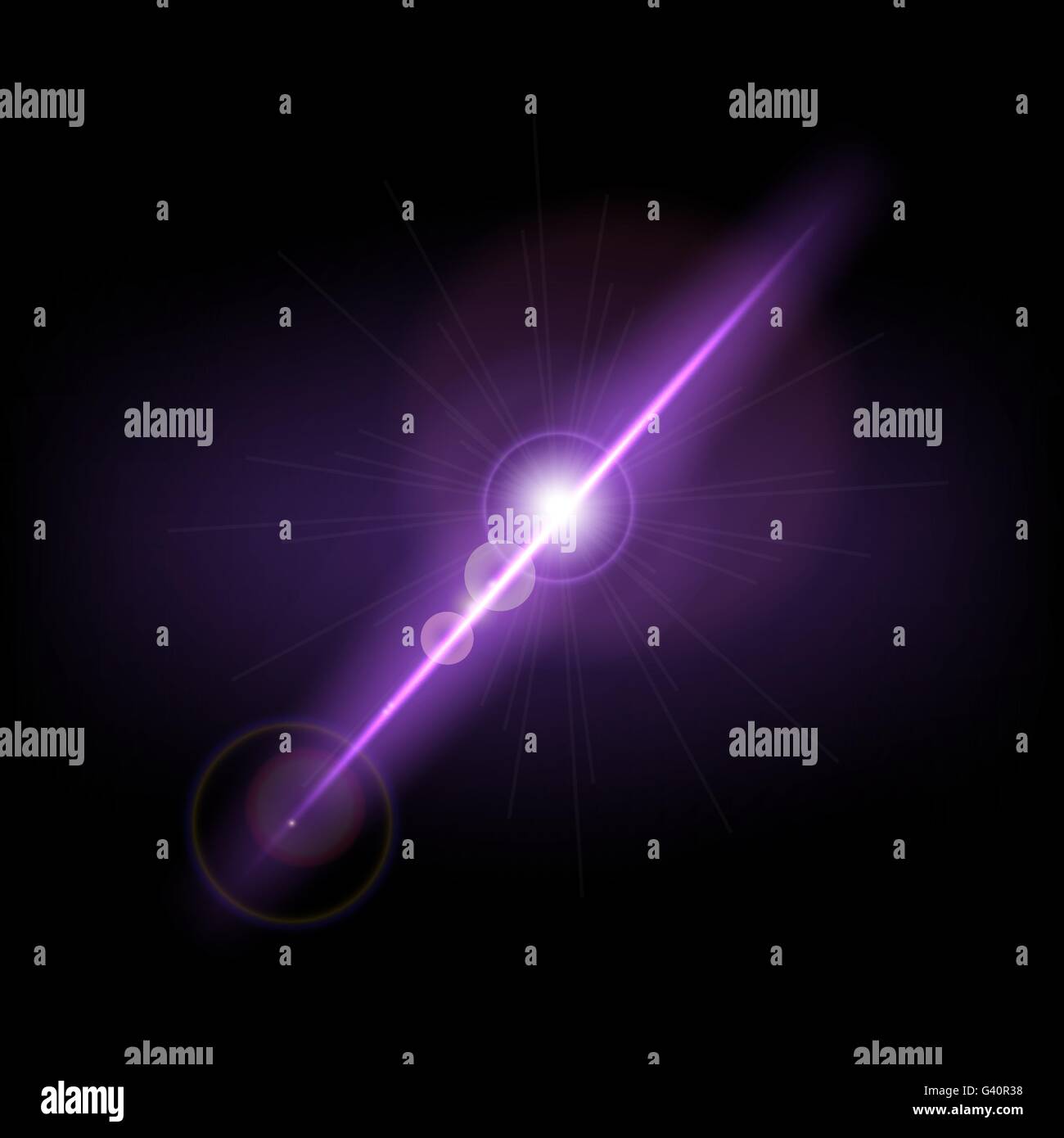 Abstract background with violet lens flare, stock photo Stock Vector ...
