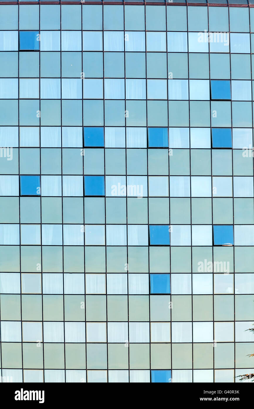 glass facade with opened windows on a modern building Stock Photo - Alamy